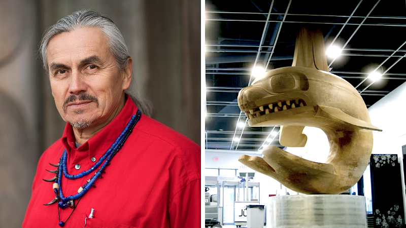 Renowned Haida Carver James Hart Unveils Sculpture for the Vancouver Canucks - West Coast NOW