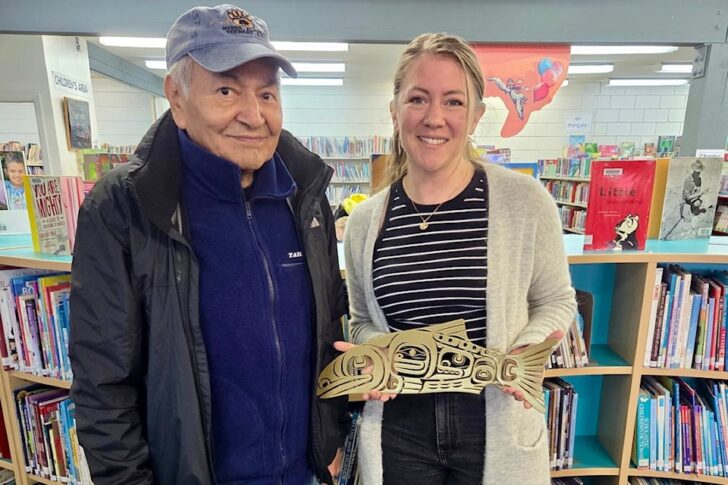 Master Carver Dempsey Bob Donates Salmon Art Piece to Prince Rupert ...